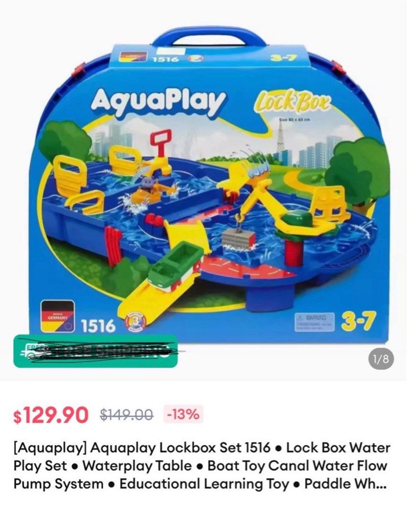Aquaplay lockbox water play set, Hobbies & Toys, Toys & Games on Carousell