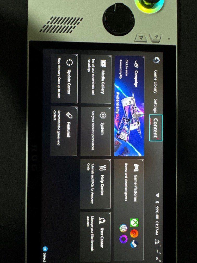 Asus Rog Ally Windows 11 Game Set, Video Gaming, Video Game Consoles ...