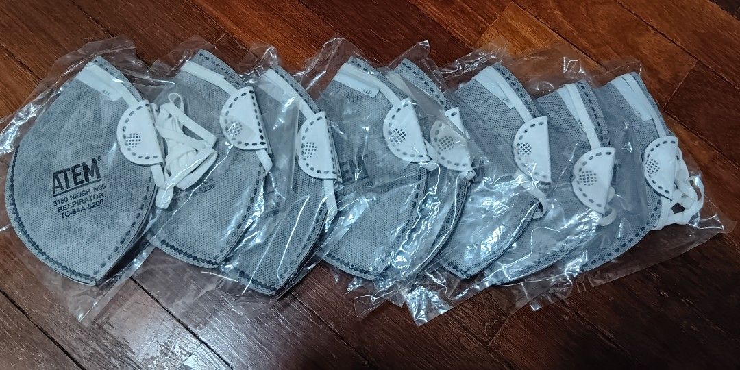 ATEM 3180 Niosh N95 Respirator / Mask, Health & Nutrition, Face Masks ...