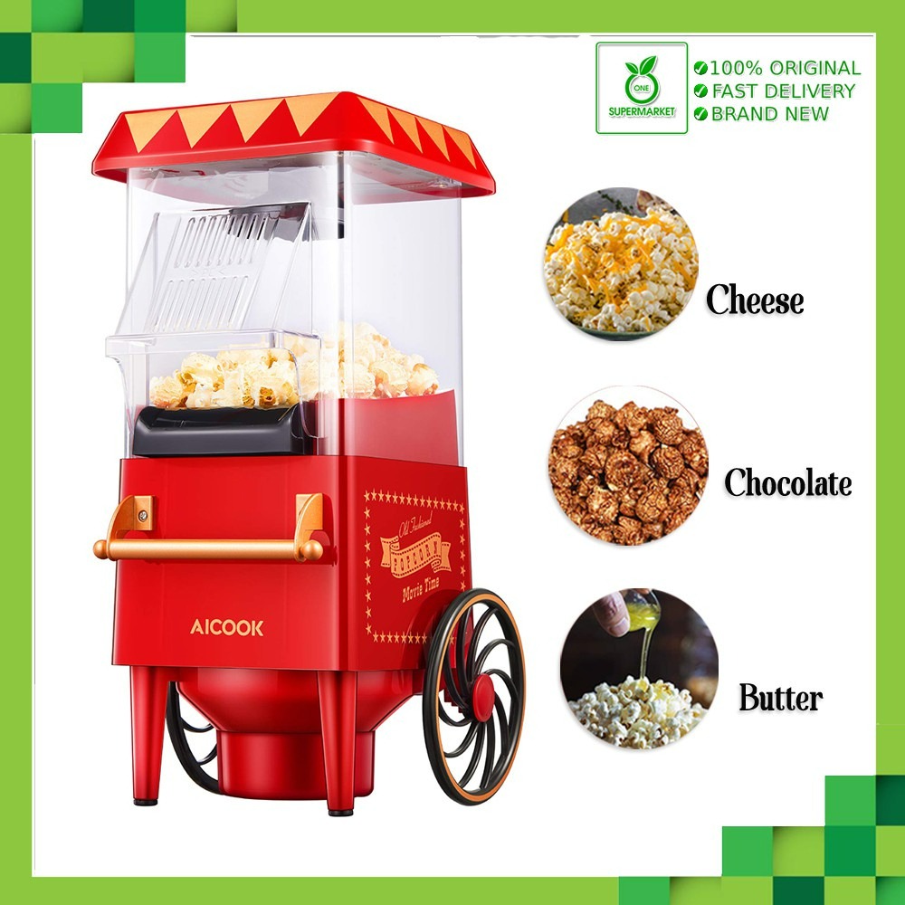 Carnival Machine Electric Popcorn Maker Hot Air Corn Machine 1200W - PM ...