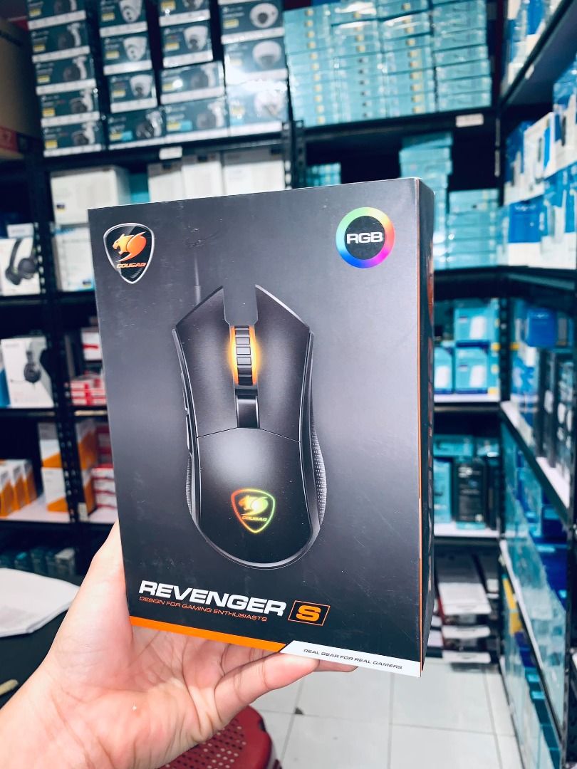 Cougar Revenger S RGB Gaming Mouse 12K DPI 2K Hz Wired Black, Computers ...