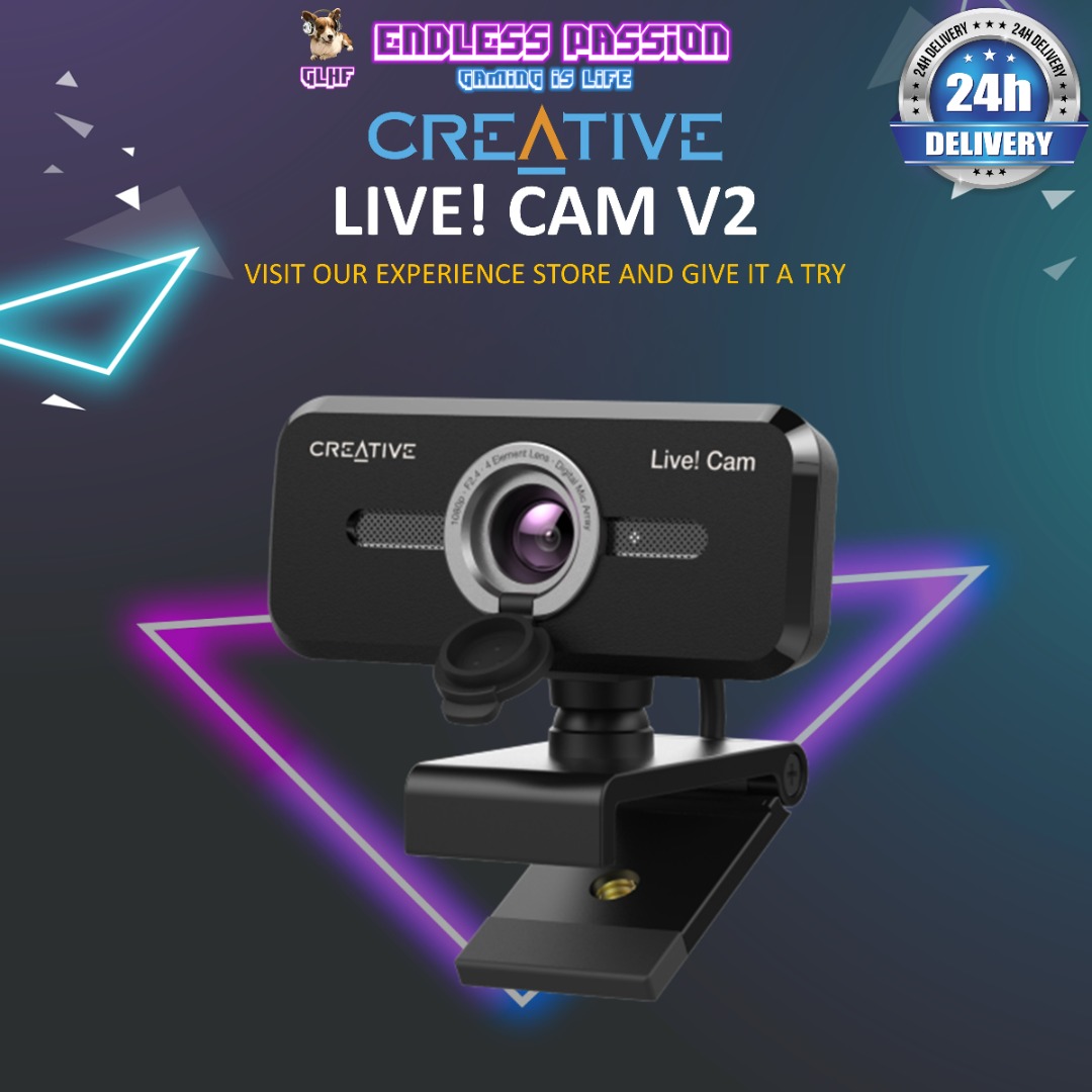 Creative Live! Cam Sync 1080p V2 Full HD Wide-Angle USB Webcam ...