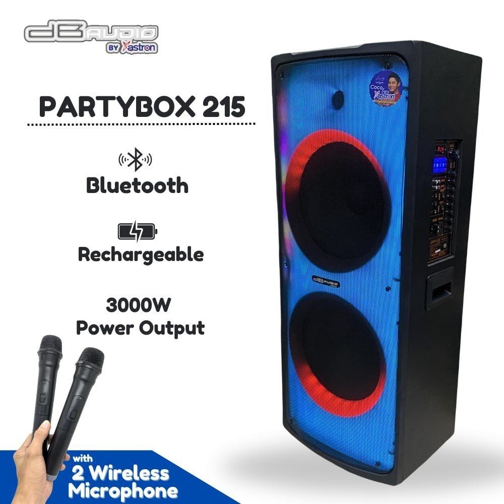 DBaudio By Astron 3000W PartyBox 215 Rechargeable Speaker with LED ...