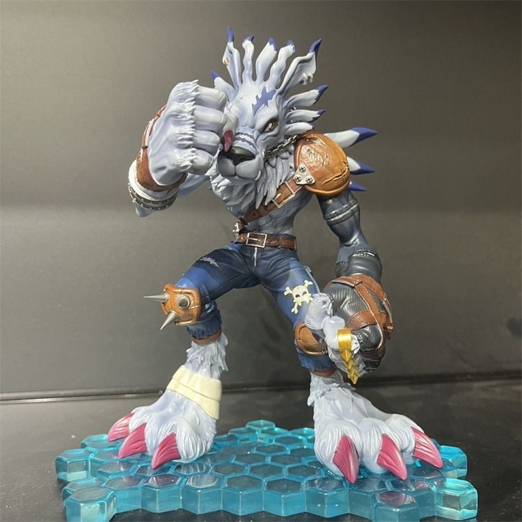 Digimon WereGarurumon PVC Figure Statue Garurumon wargreymon MetalGarurumon Omnimon Omegamon ...