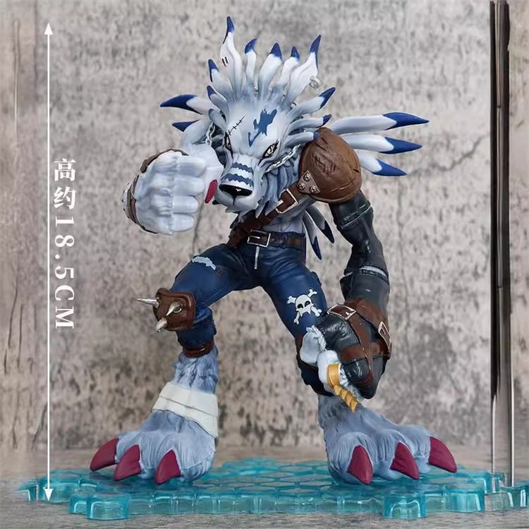 Digimon WereGarurumon PVC Figure Statue Garurumon wargreymon ...