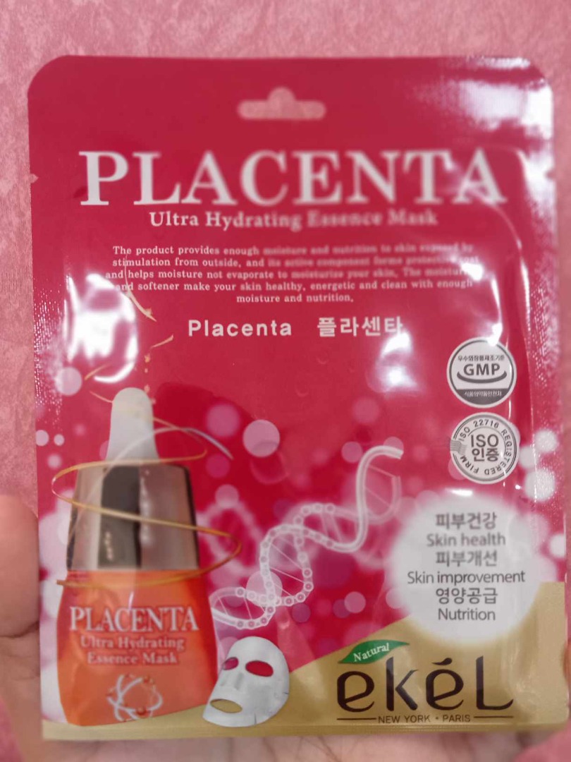 EKEL MASK PLACENTA, Beauty & Personal Care, Face, Face Care on Carousell