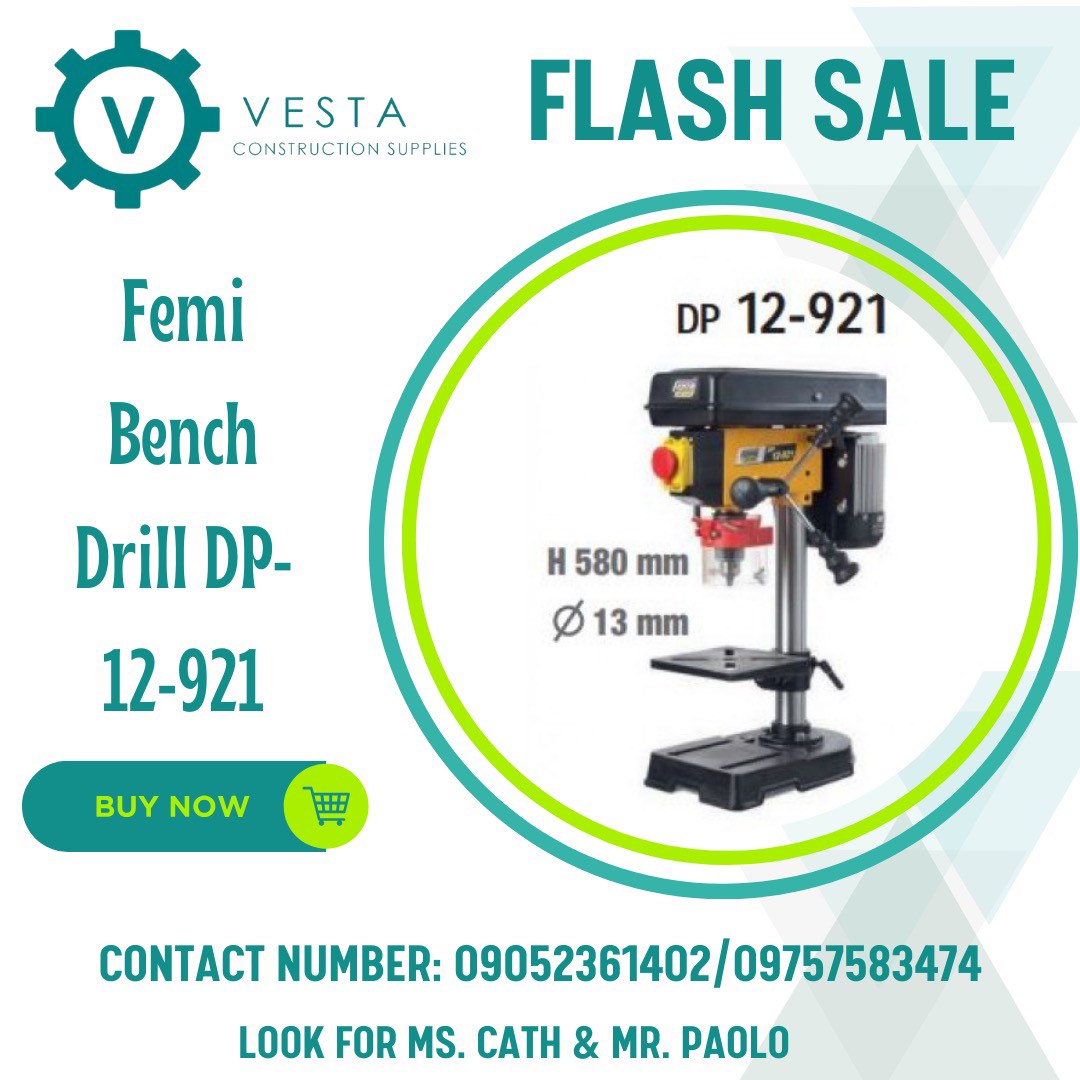 Femi bench drill, Commercial & Industrial, Construction Tools ...