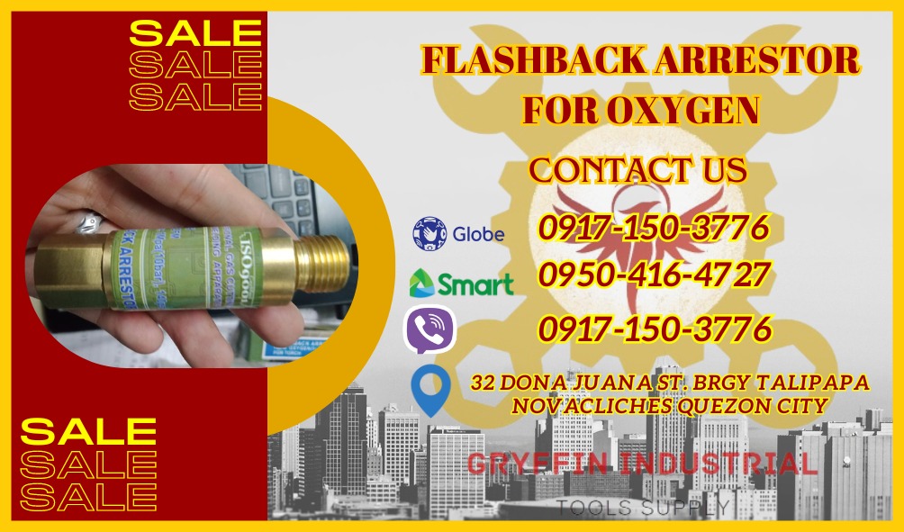 FLASHBACK ARRESTOR FOR OXYGEN, Commercial & Industrial, Industrial ...