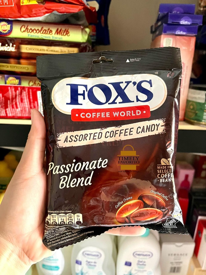 Fox's Assorted Coffee Candy Oval Candy 90g, Food & Drinks, Packaged ...