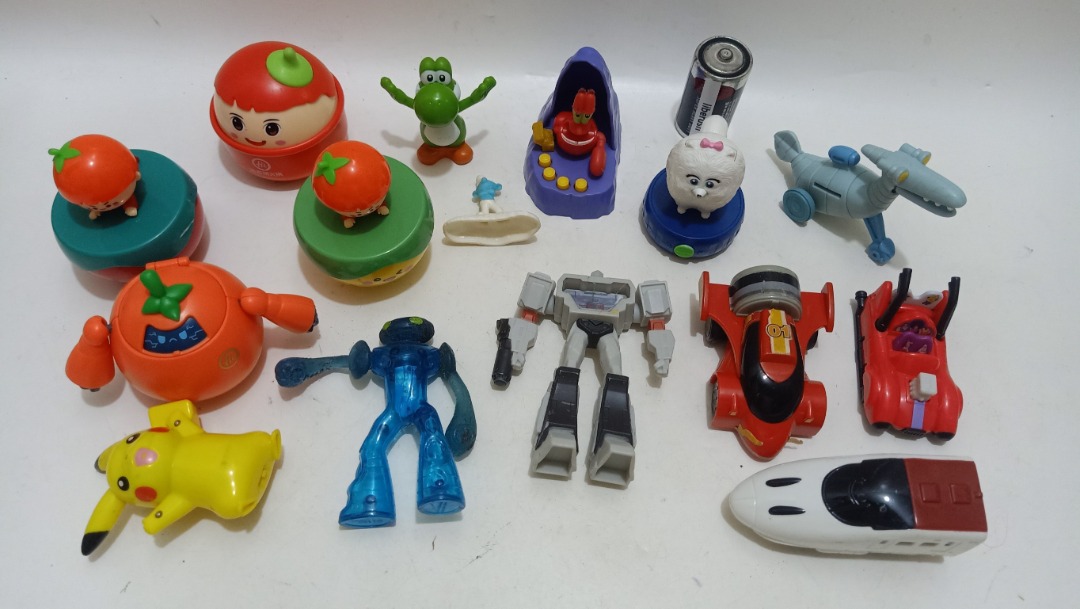happy meals mcd transformers megatron , pokemon pikachu , plarail mickey mouse shinkansen, Toys ...