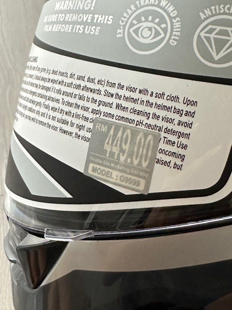 HELMET GRAYFOSH FULL FACE DOUBLE VISOR G9999, Auto Accessories on Carousell