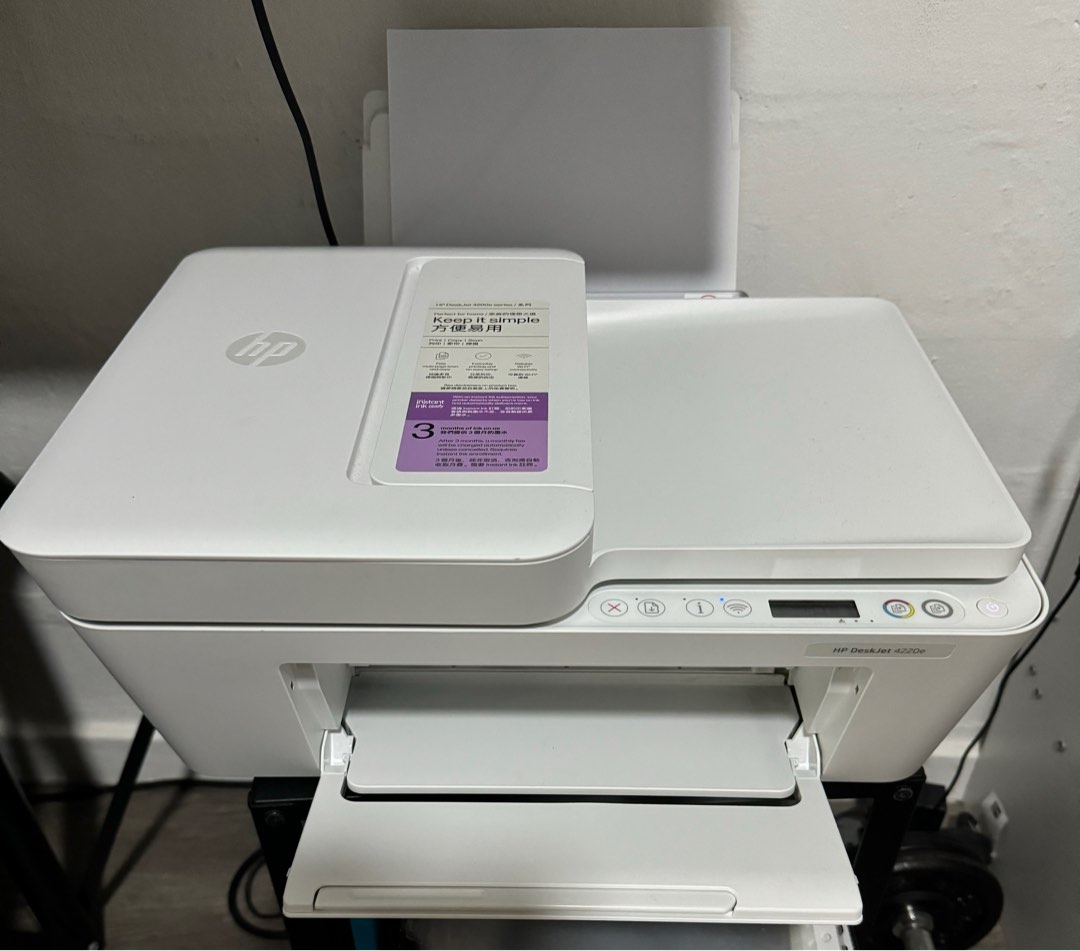 HP DeskJet 4220e All-in-One Printer with New Cartridges, Computers ...