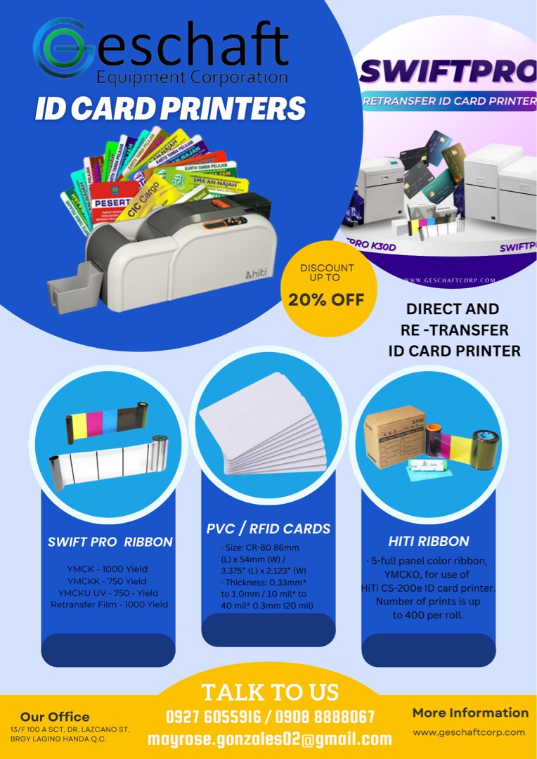 ID printer, ID card printer Direct to PVC card printer, Re transfer ID ...