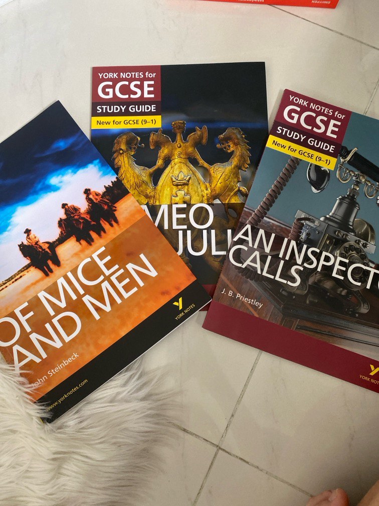 IGCSE English Literature An Inspector Calls, Romeo + Juliet, Of mice ...