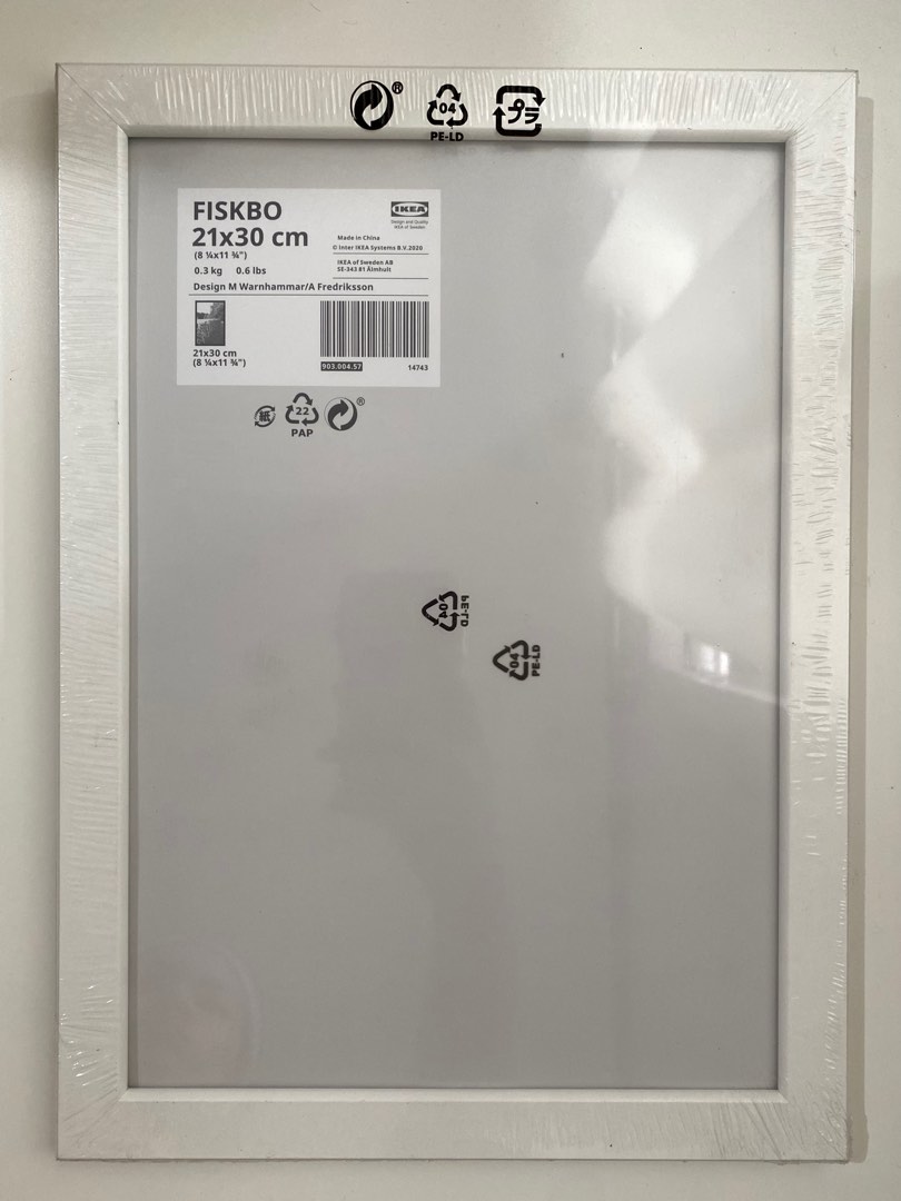 IKEA FISKBO 21x30cm PICTURE FRAME, Furniture & Home Living, Home Decor ...