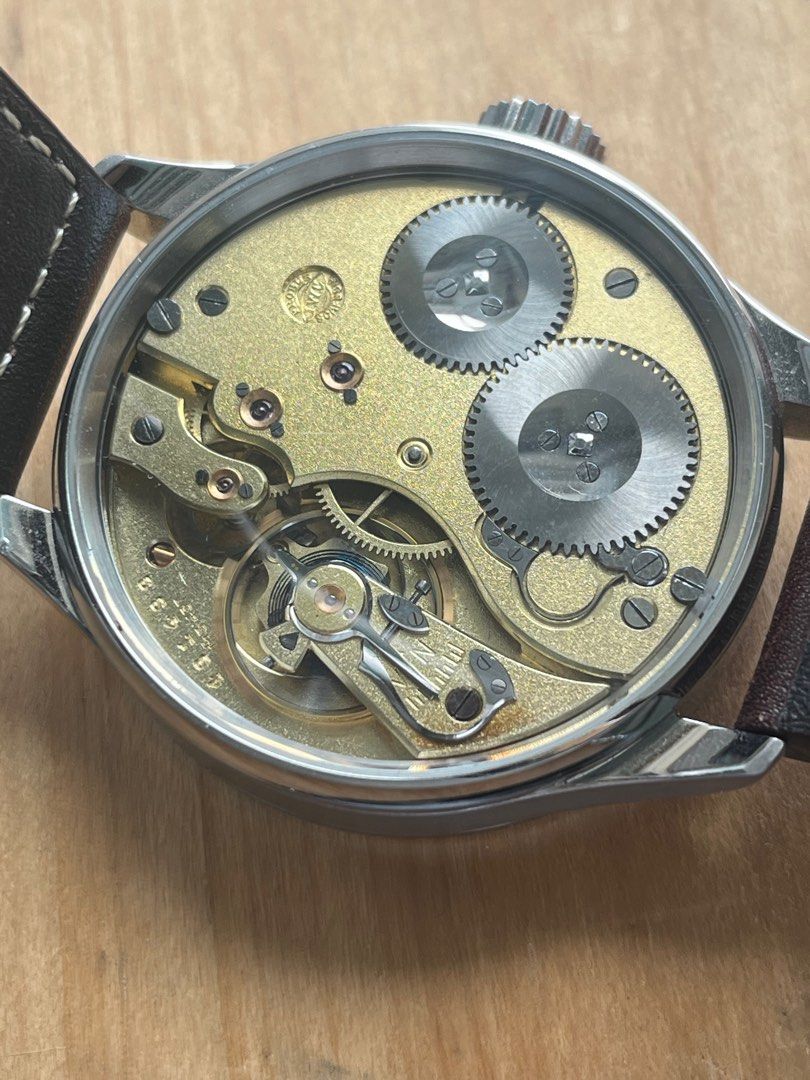 IWC caliber 53 白色搪瓷面 ,手動機芯，iwc movement fit with a contemporary case ...
