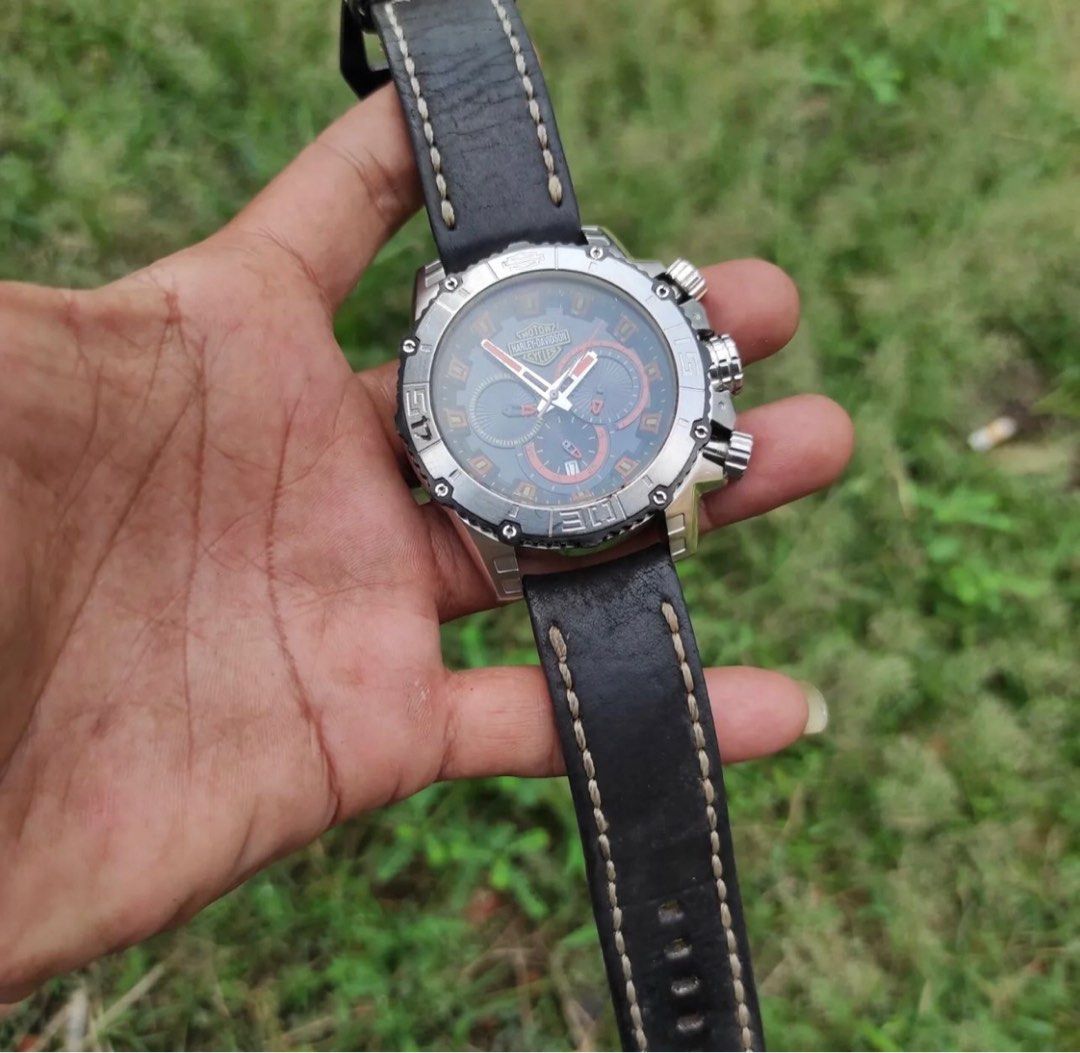 Jam Harley Davidson, Fesyen Pria, Jam Tangan di Carousell