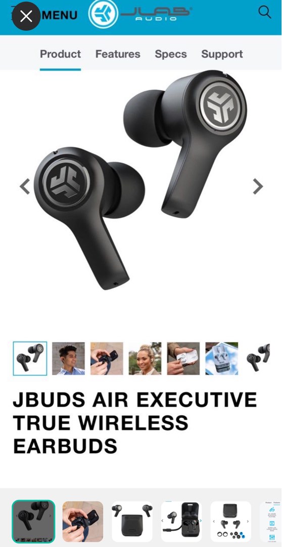 JLAB JBUDS AIR EXECUTIVE TRUE WIRELESS EARBUDS, Audio, Earphones on ...