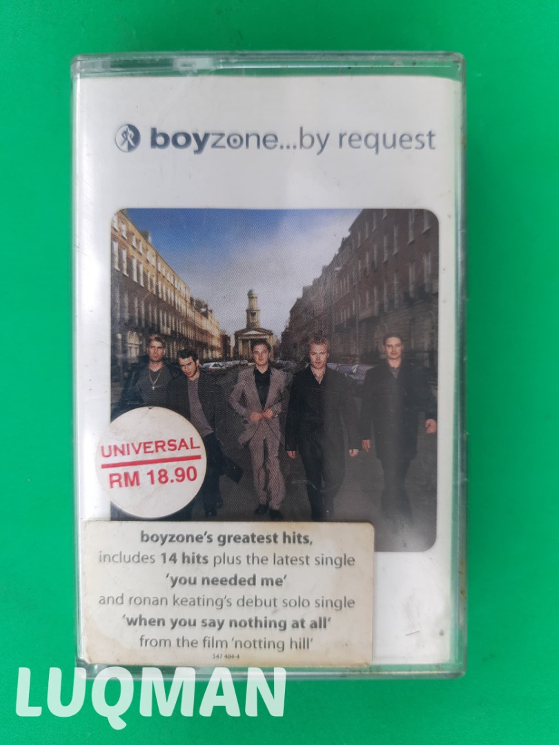 Kaset Original Boyzone...by request 1999, Hobbies & Toys, Music & Media, CDs & DVDs on Carousell