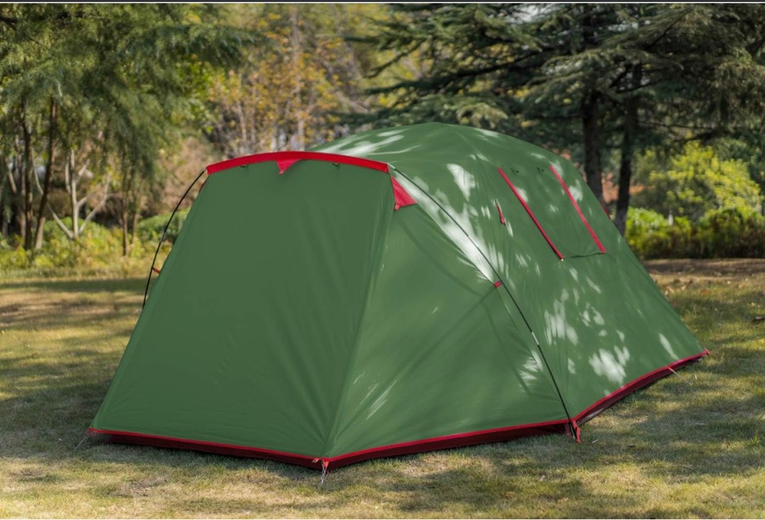 KAZOO 4person Tent, Sports Equipment, Hiking & Camping on Carousell