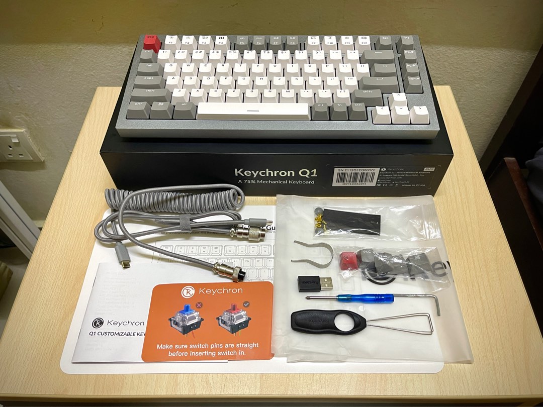 Keychron Q1 (Modded abit) *CAN NEGOTIATE, Computers & Tech, Parts ...