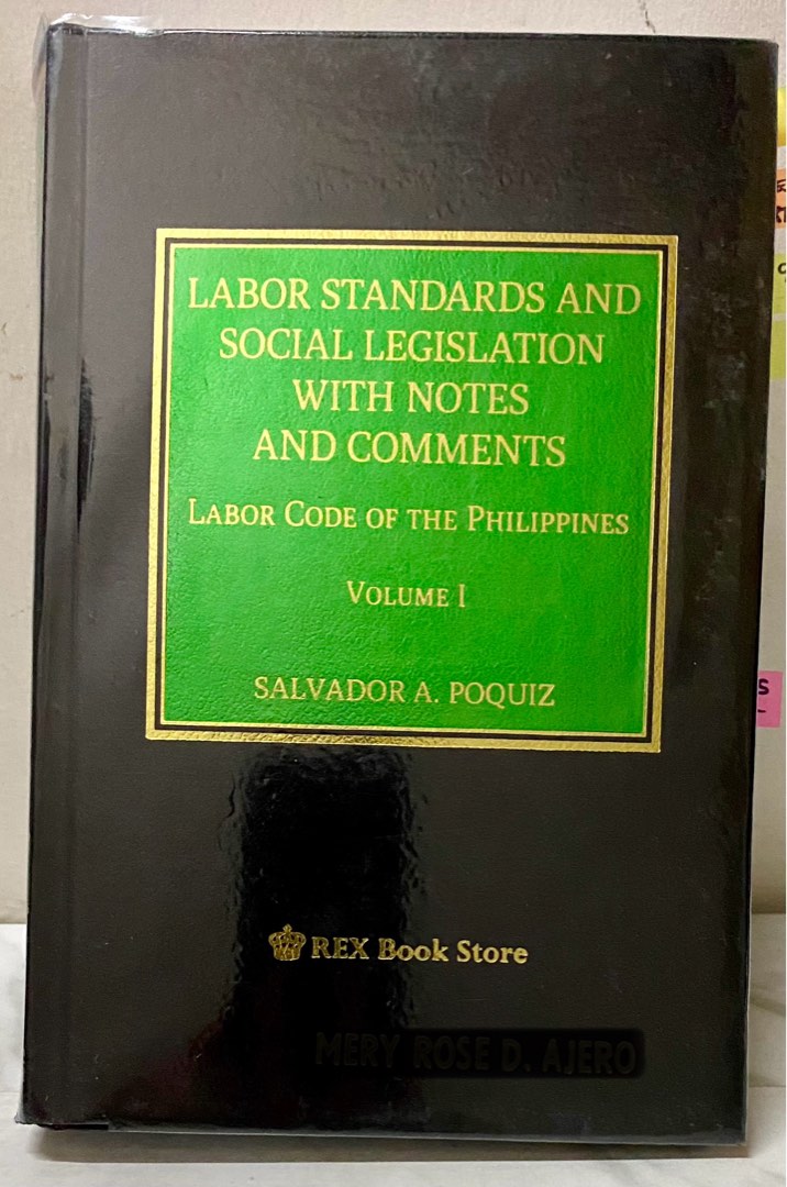 LABOR STANDARDS 2018 BY POQUIZ, Hobbies & Toys, Books & Magazines ...