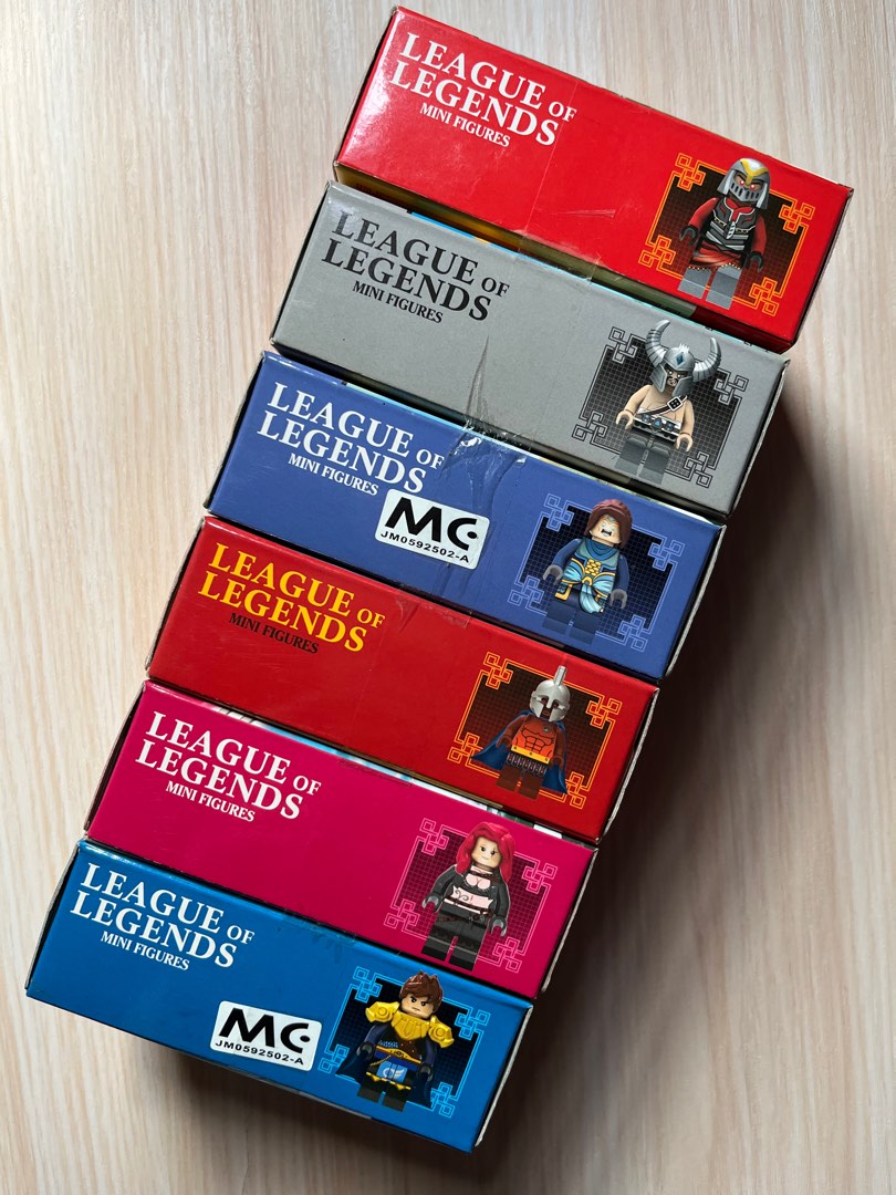 6 League of legends mini figures decool Zed Trynadamere Xinzhao ...