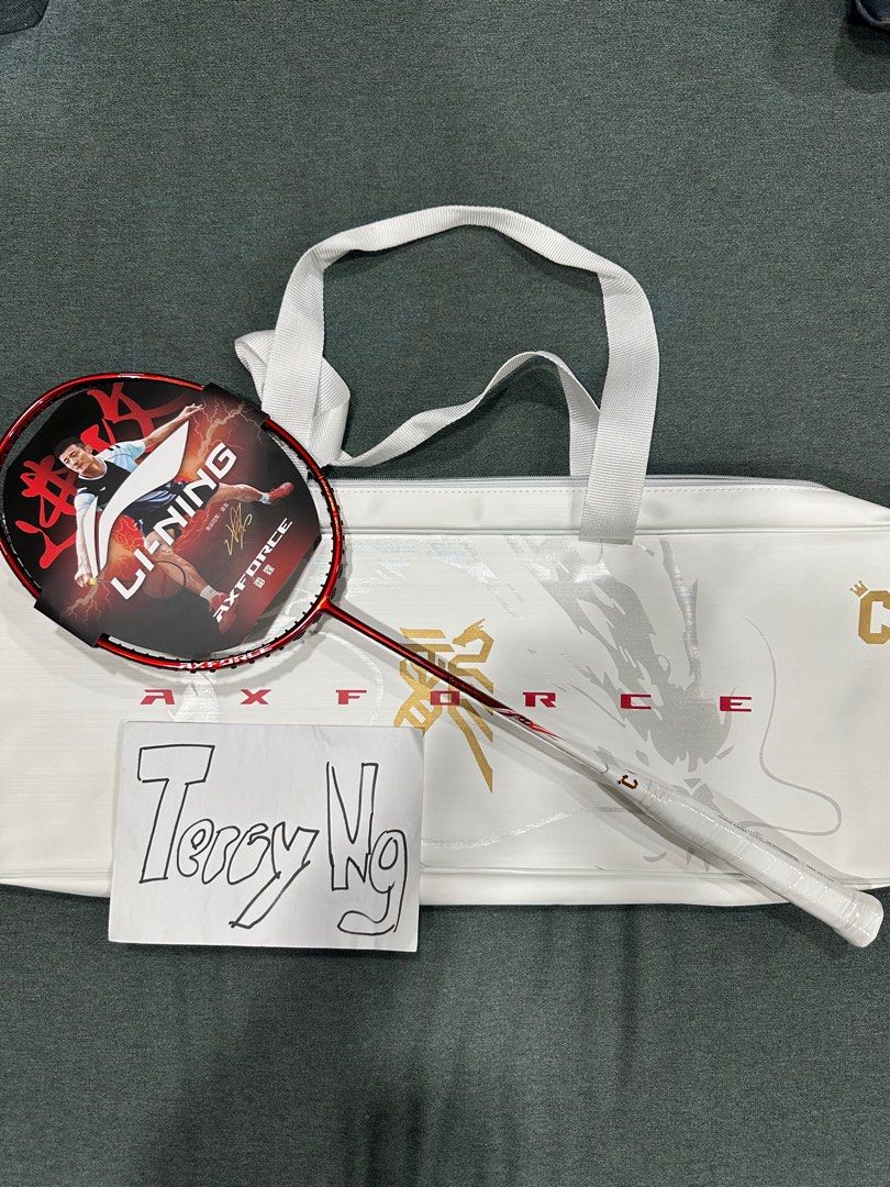 Lining axforce 80 year dragon limited edition Chen long racket, Sports ...
