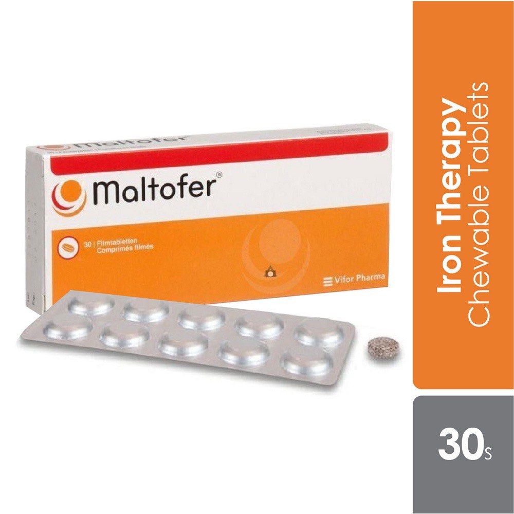 Maltofer Chewable Tablets 30's [EXP: 03.2026], Health & Nutrition ...