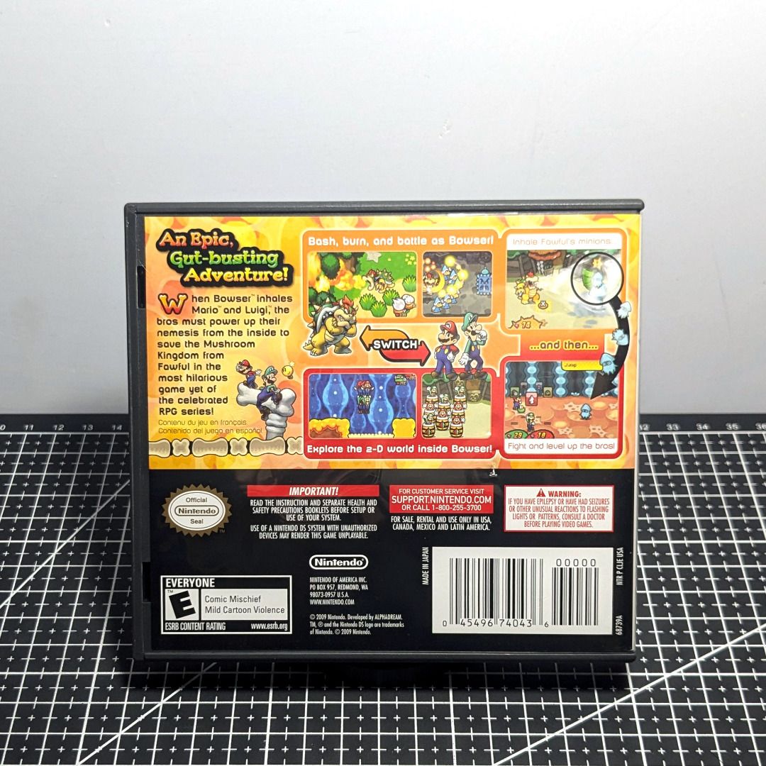 Mario & Luigi: Bowser's Inside Story + Mario Party DS Bundle, Video ...