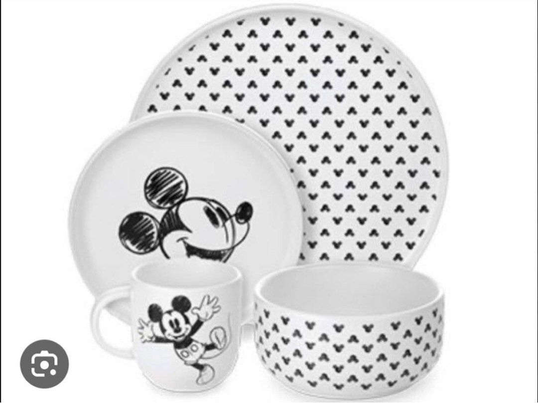 mickey mouse plates asda