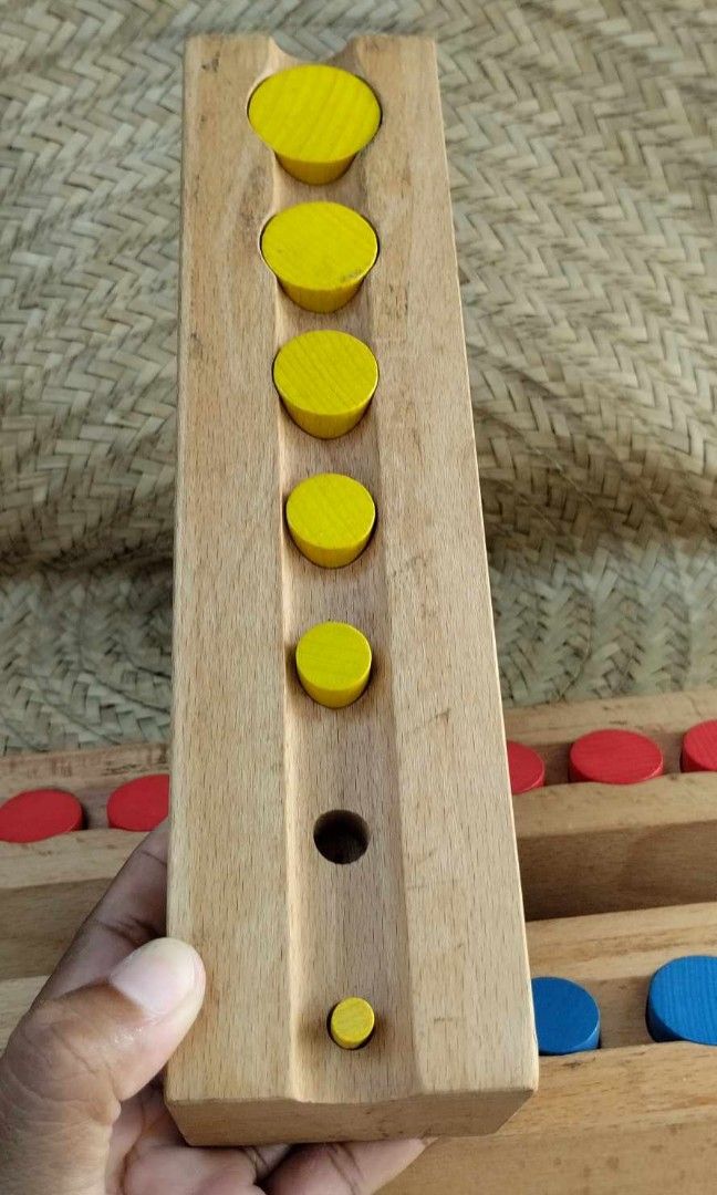 Montessori Knobless Cylinder Blocks, Hobbies & Toys, Toys & Games on ...