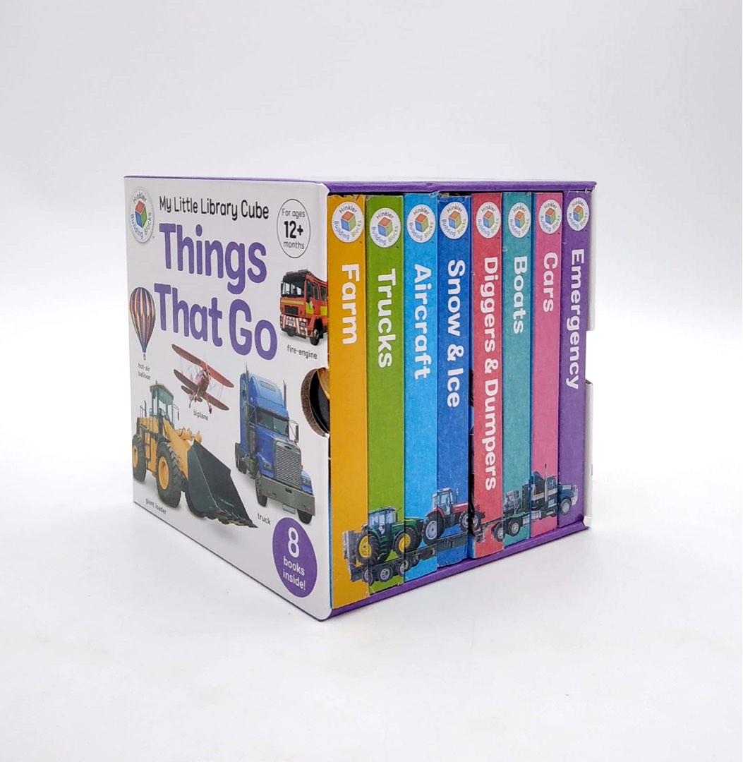 Board book My Little Library Cube: Things That Go, Buku & Alat Tulis ...