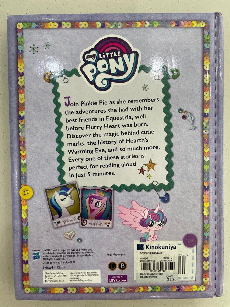 My Little Pony 5 Minute Stories Story Book for Kids, Hobbies & Toys ...