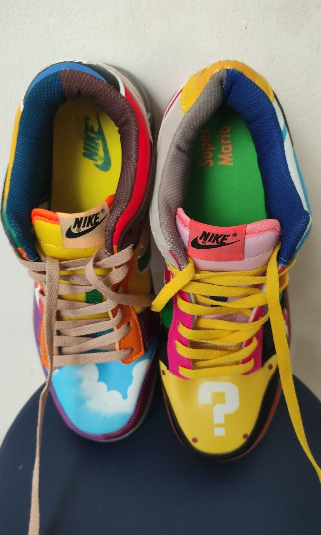 Nike SB Dunk Mario Bross sz 43, Fesyen Pria, Sepatu , Sneakers di Carousell