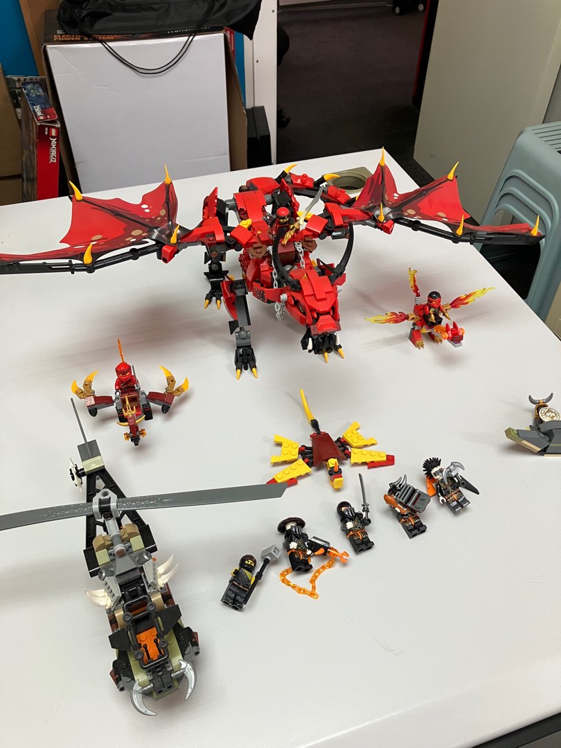 停產Ninjago Lego 70653 紅火龍, 興趣及遊戲, 玩具 & 遊戲類 - Carousell