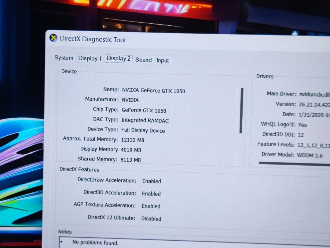[NVIDIA GTX] Laptop rendering Gaming Desain Acer Nitro V Gen 8 RAM 16gb ...