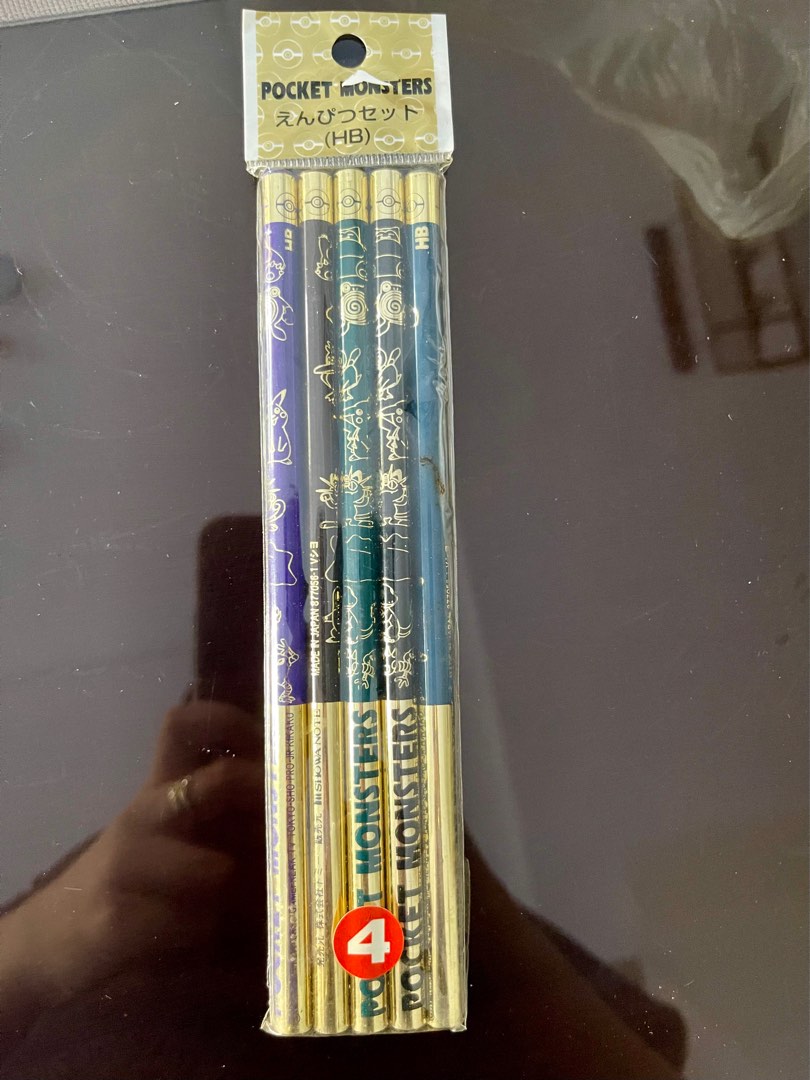 Pokemon pencils japan gold, Hobbies & Toys, Stationary & Craft ...