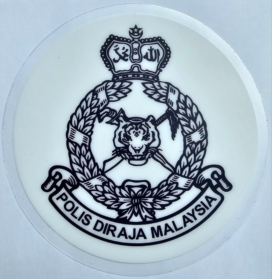 Polis Diraja Malaysia - Royal Malaysia Police Car Decal, Hobbies & Toys, Stationery & Craft, Art ...