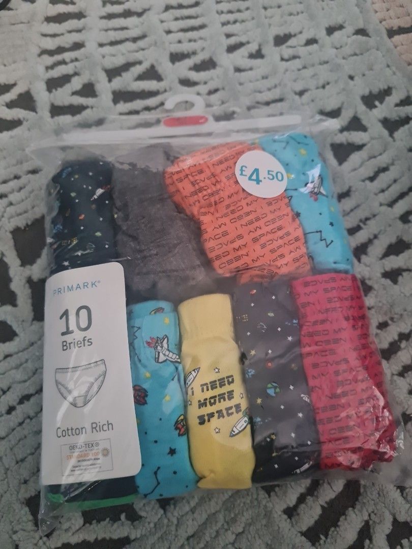 Primark 10 briefs, Babies & Kids, Babies & Kids Fashion on Carousell