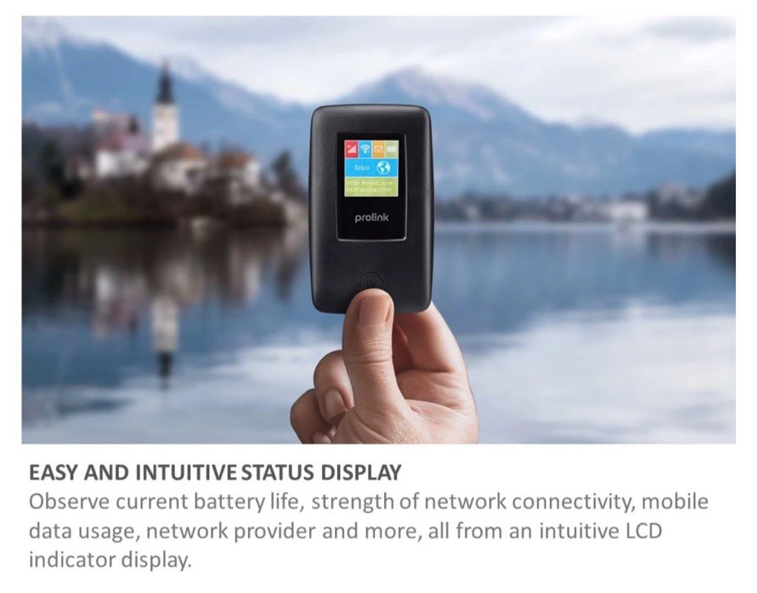 Prolink DL-7203E 4G LTE Mobile Wi-Fi with RJ45 Lan Port and Powerbank ...