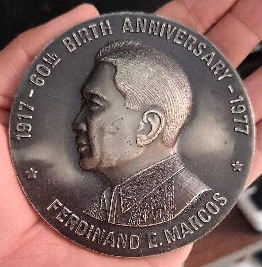 Rare medal of Ferdinand Marcos, Hobbies & Toys, Memorabilia ...