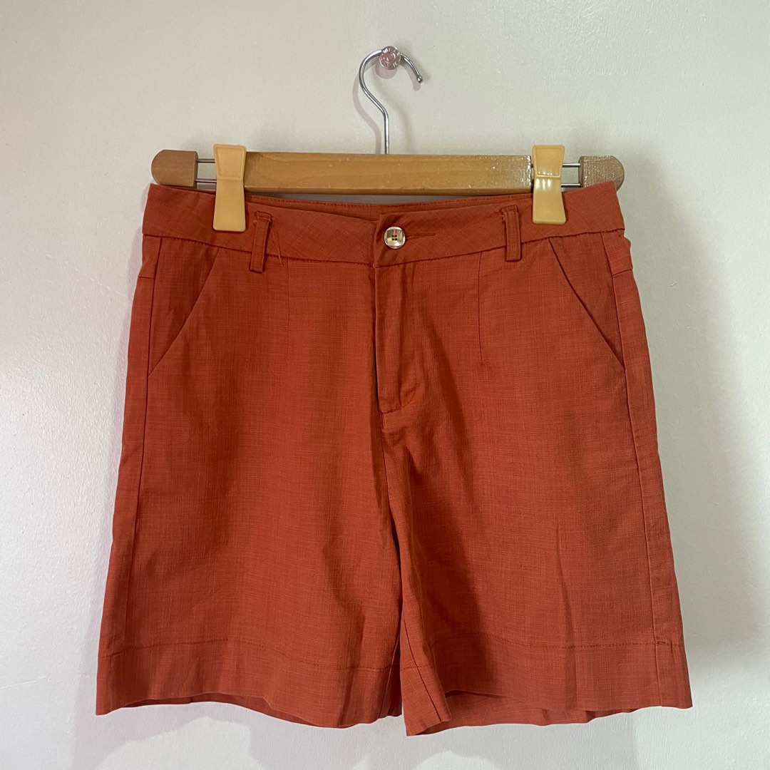 Rust shorts, Women's Fashion, Bottoms, Skirts on Carousell