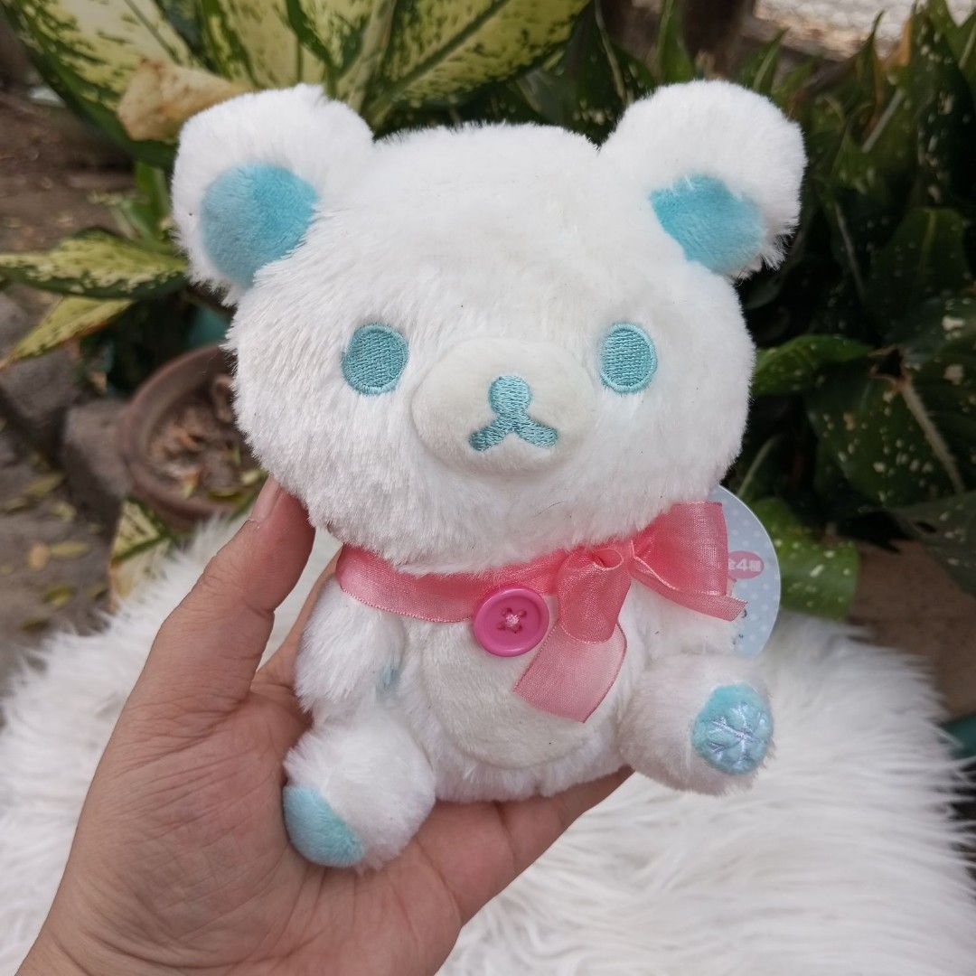 SAN-X Rilakkuma Korilakkuma Snow White Bear Plush Toy, Hobbies & Toys ...