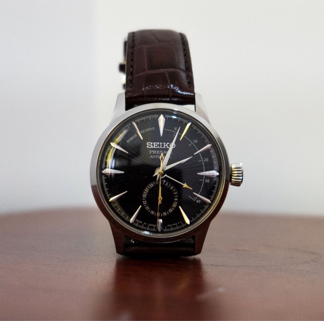 Seiko Presage Black Cat Martini, Men's Fashion, Watches & Accessories ...