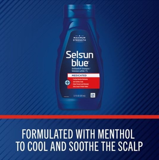 Selsun Blue Medicated Maximum Strength Dandruff Shampoo 325ml, Beauty ...