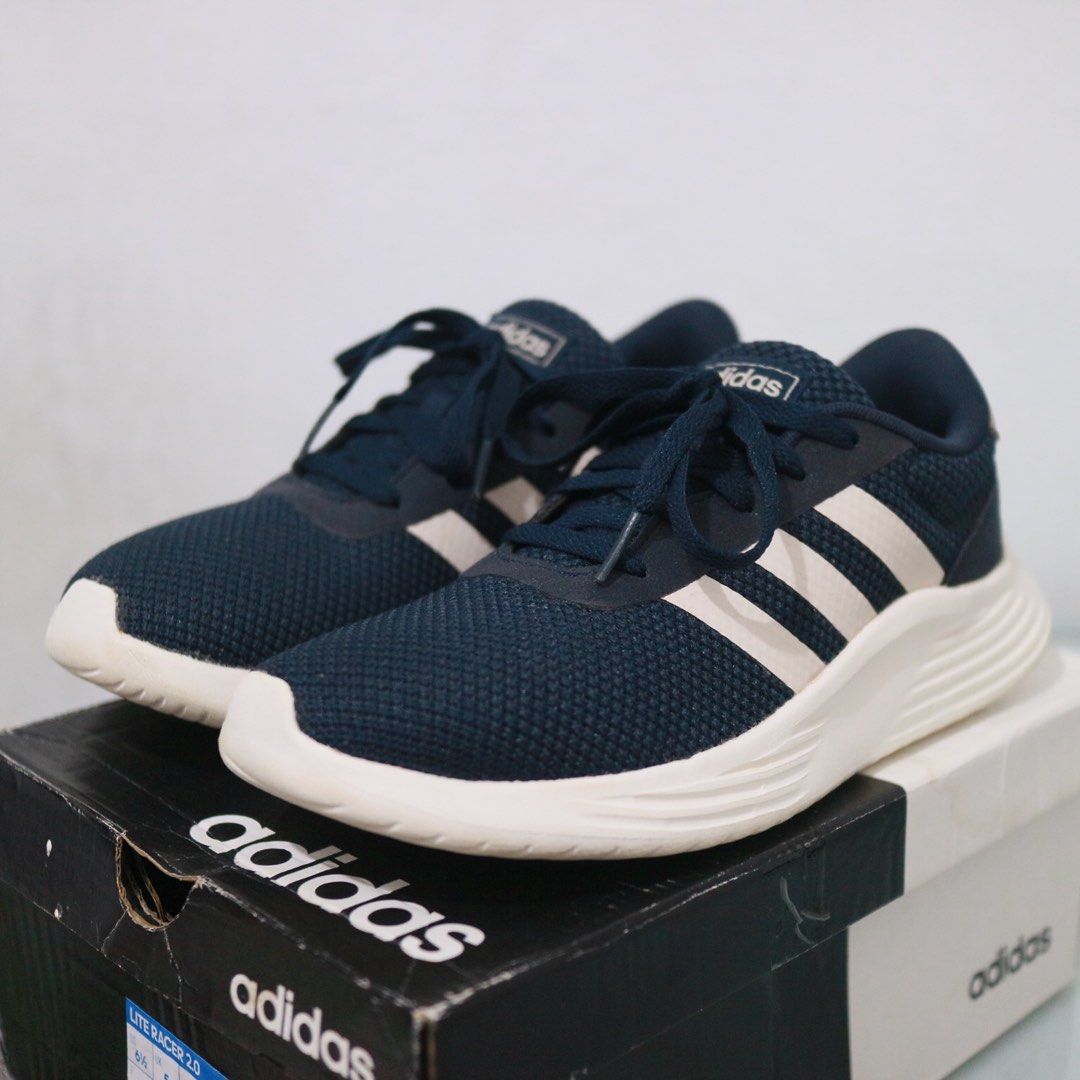Sepatu Adidas Lite Racer 2.0 original preloved, Fesyen Wanita, Sepatu ...