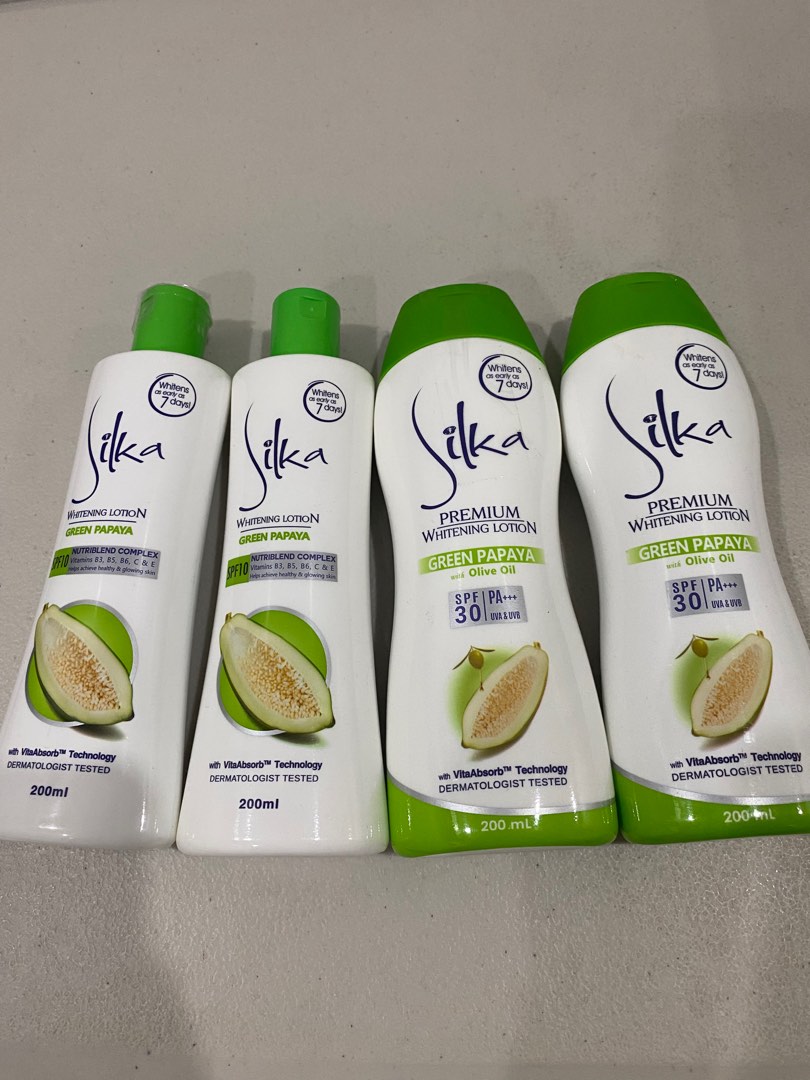 Silka Olive Oil Papaya Lotion SPF Take All, Beauty & Personal Care ...