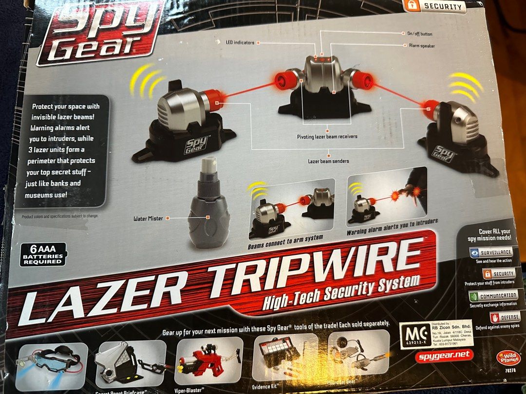 Spy Gear lazer tripwire, Hobbies & Toys, Toys & Games on Carousell
