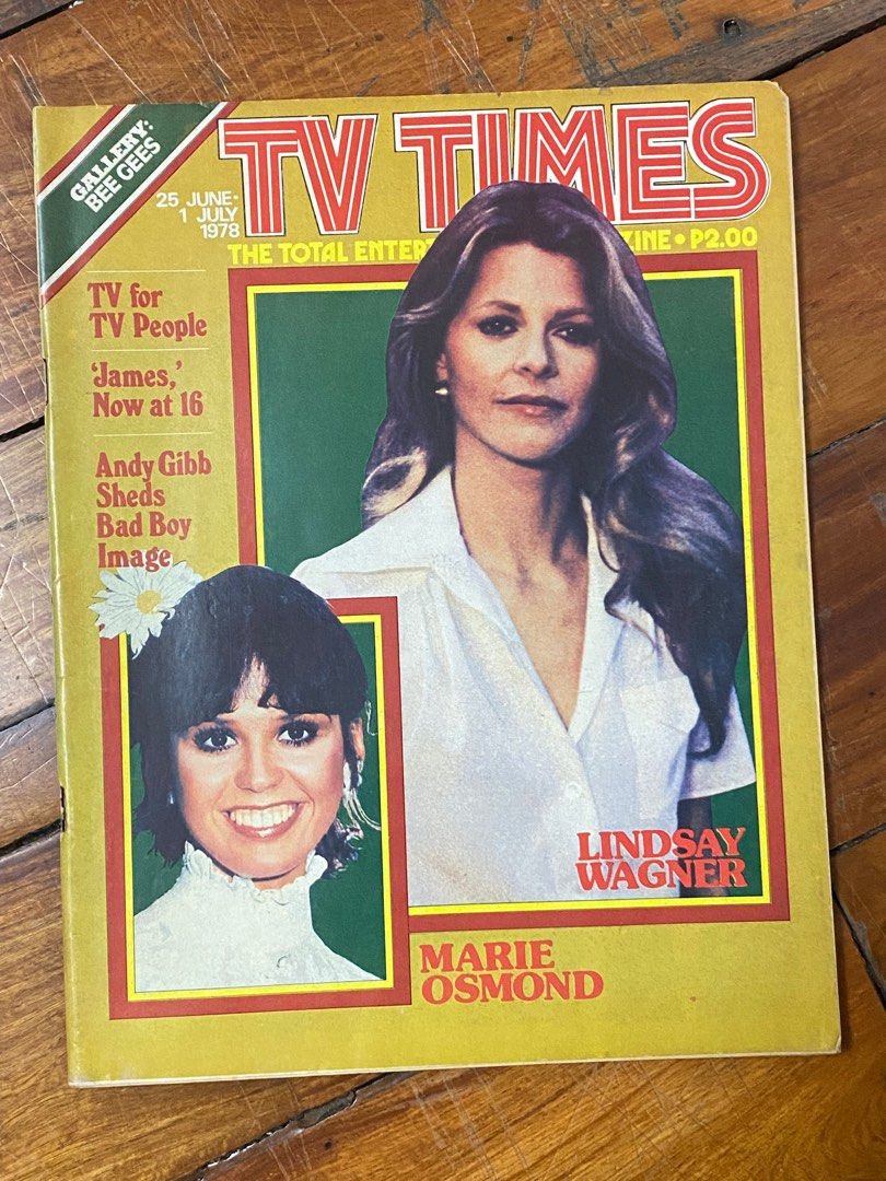 TV TIMES June 1978 Vintage Entertainment Magazine - Lindsay Wagner ...
